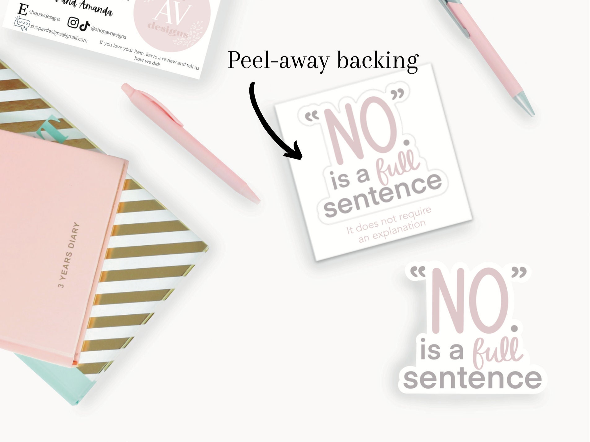 No is a Full Sentence Sticker Consent Sticker No is a - Etsy