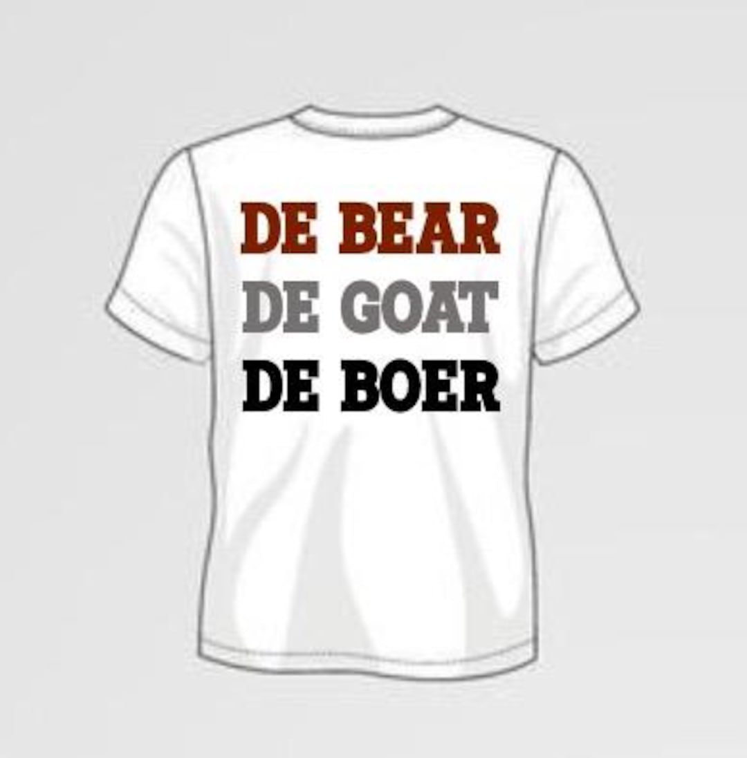 Alabama De Bear, De Goat, De Boer Vinyl Print T-shirt - Etsy