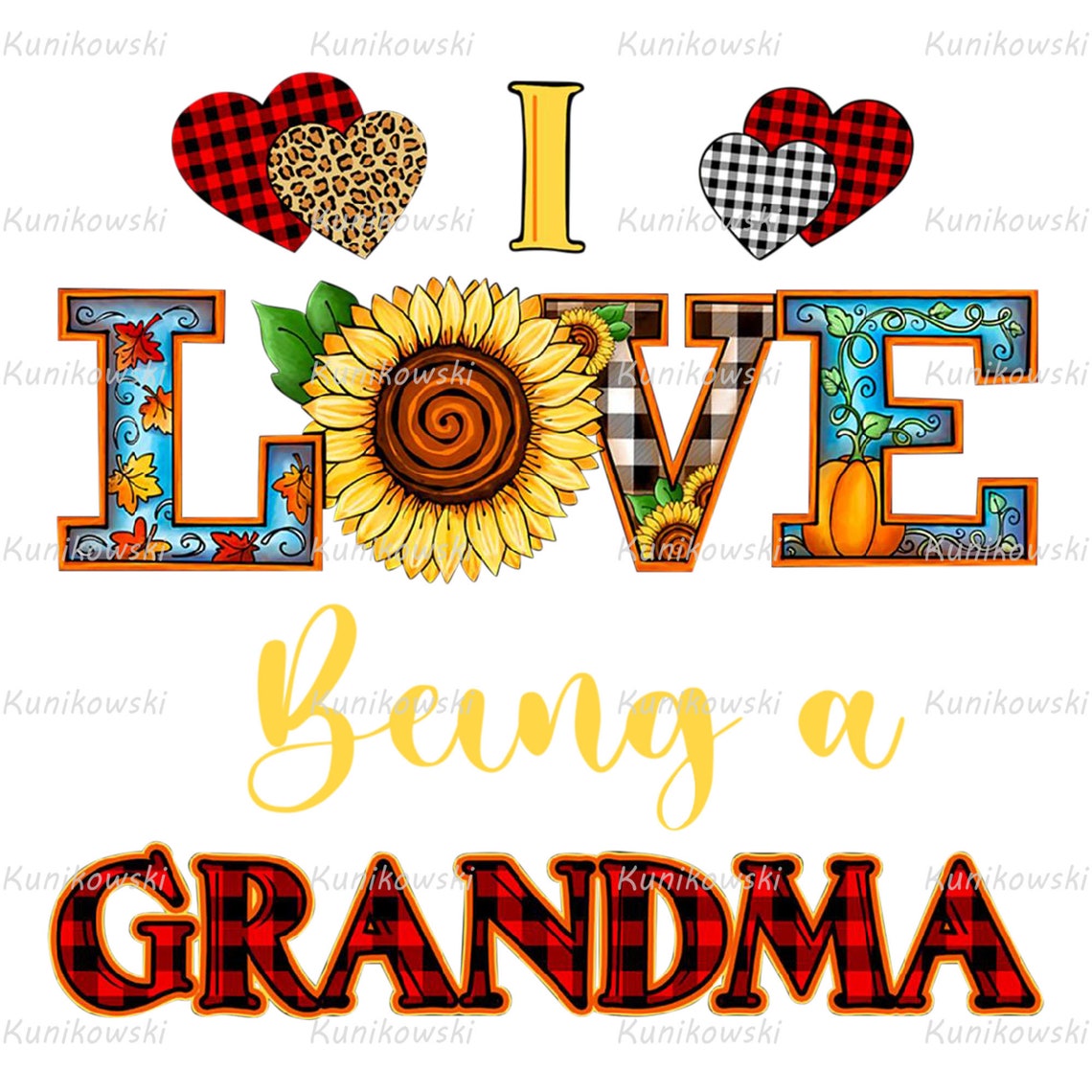 I Love Being A Grandma Clipart File Vector Image Png Etsy