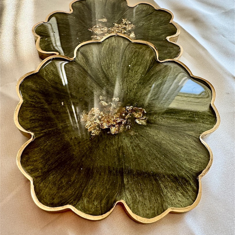 Green Absorbant Coasters - Etsy