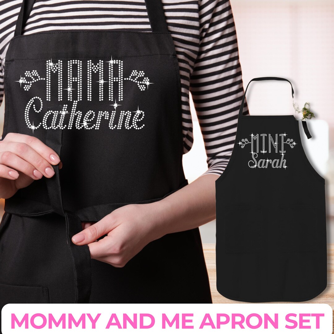 Mommy and Me Matching Aprons, Custom Apron Set for Mom and Daughter ...