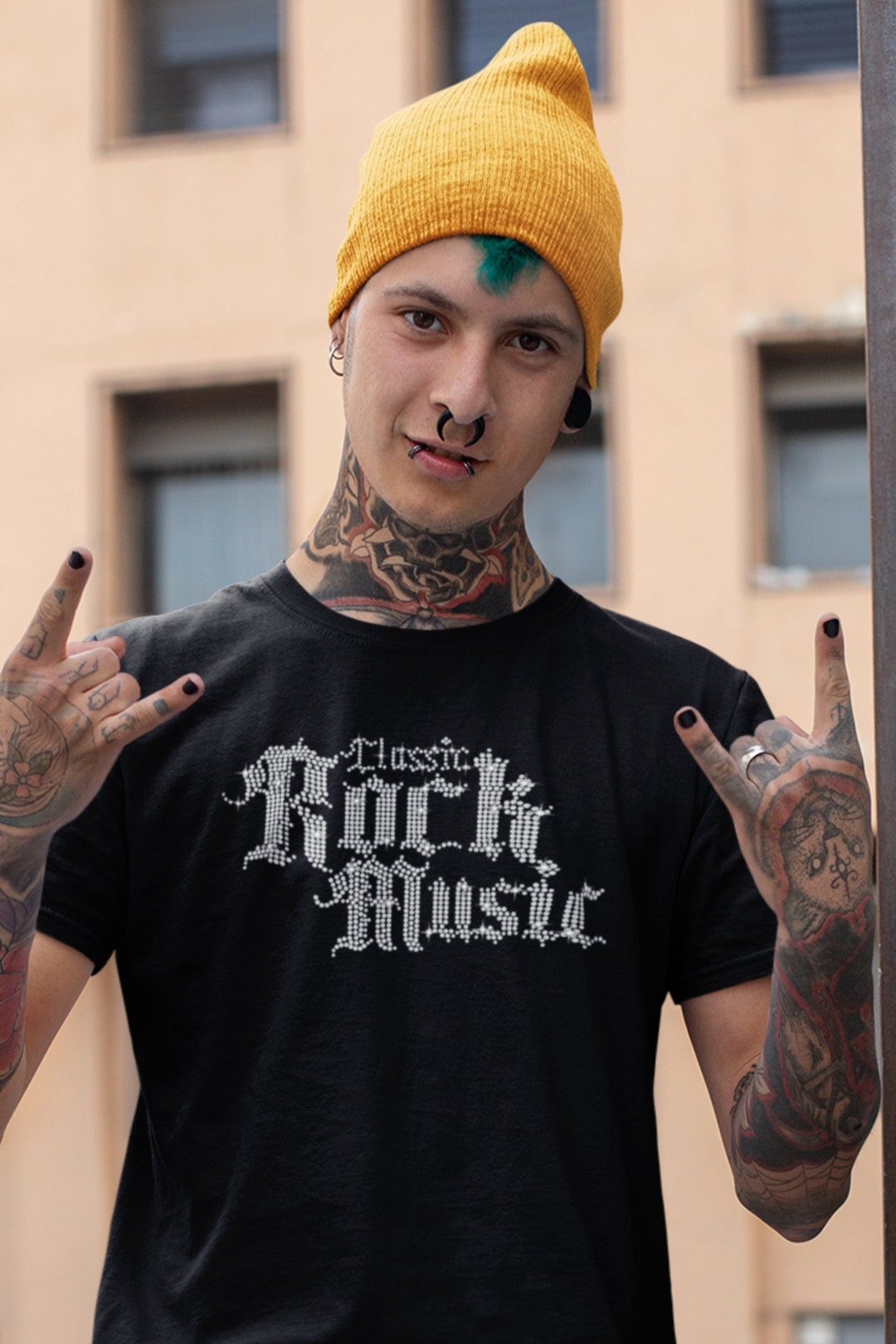 Classic Rock Gifts, Rhinestone Rock Music Shirt, Rock and Roll Shirt ...