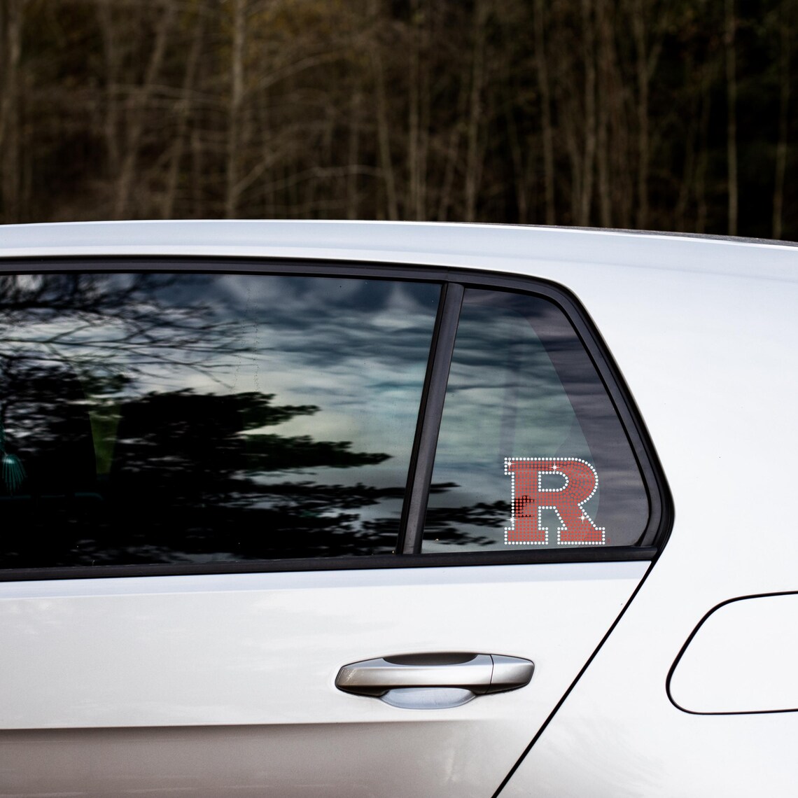Rutgers Rhinestone Car Decal, Bling R Logo Sticker, Sparkly Car ...