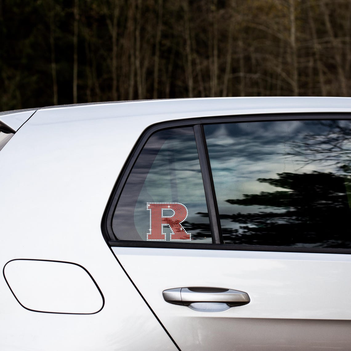 Rutgers Rhinestone Car Decal, Bling R Logo Sticker, Sparkly Car ...