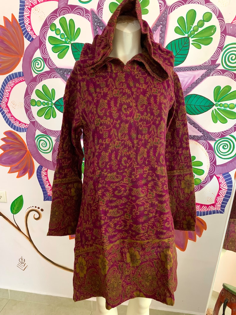 Fairy Pixie Tunic Dress,warm Flowers Tribal Jacket,festival Sweater ...
