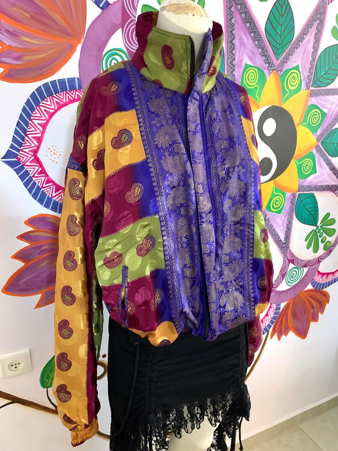 SAMPEL SALE Silky One of a Kind Jacket | Slow Fashion | Unisex Winter ...