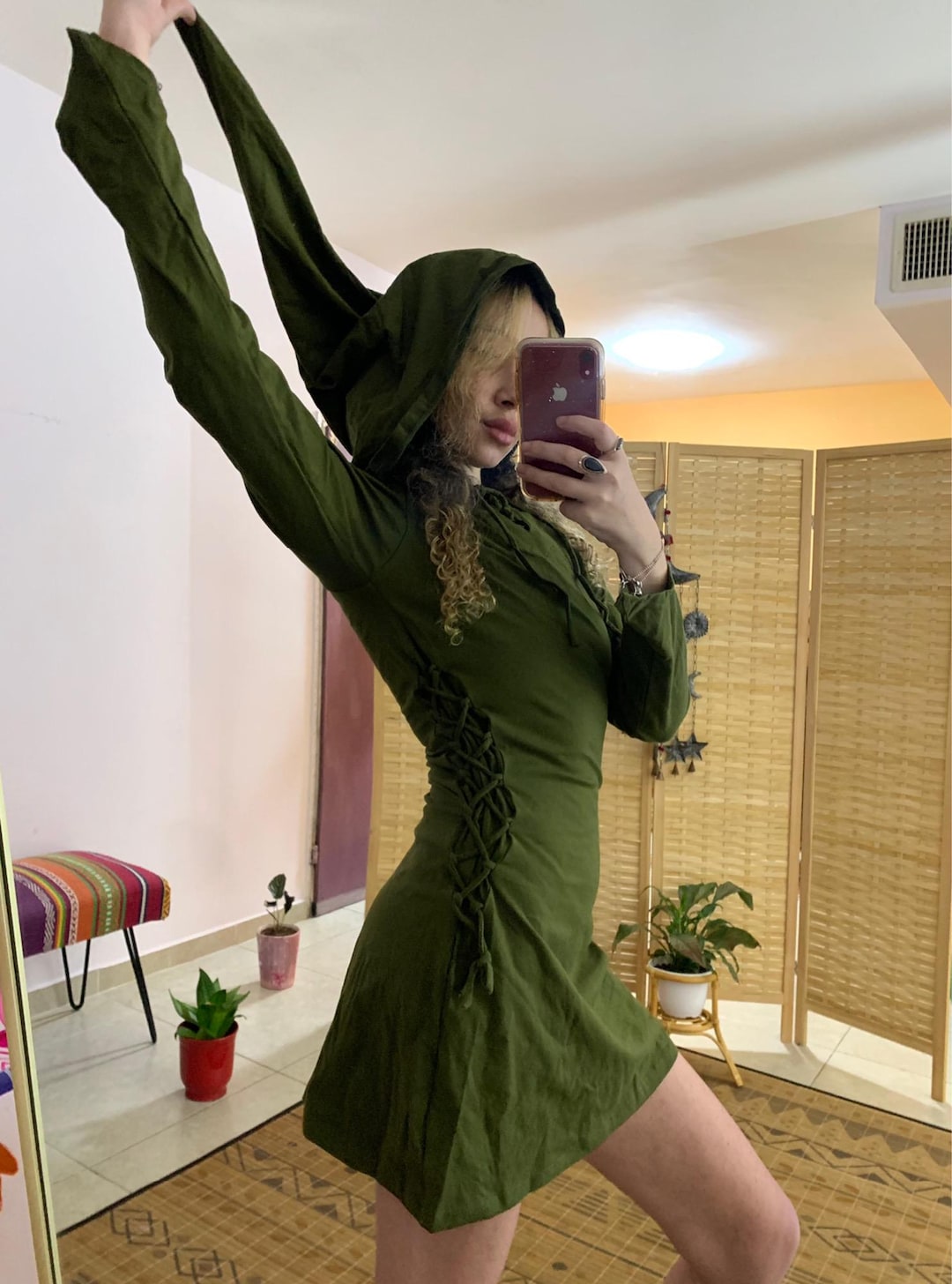 Elf Short Tunic | Spring Goddess Dress | Fairy Dress | Bohemian Long ...