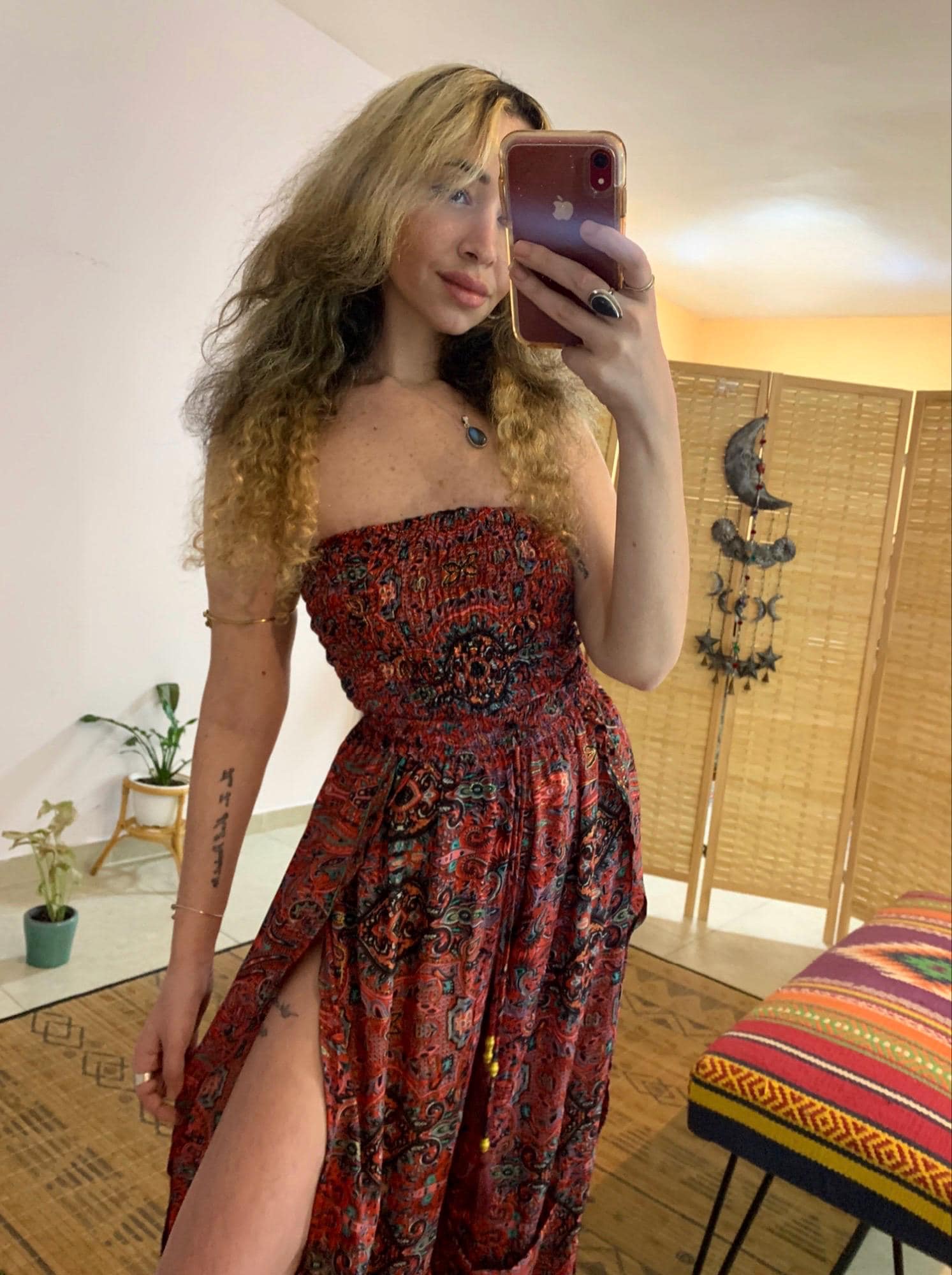 Strapless Top and Open Side Pants With Pockets Set | Earthy Style ...