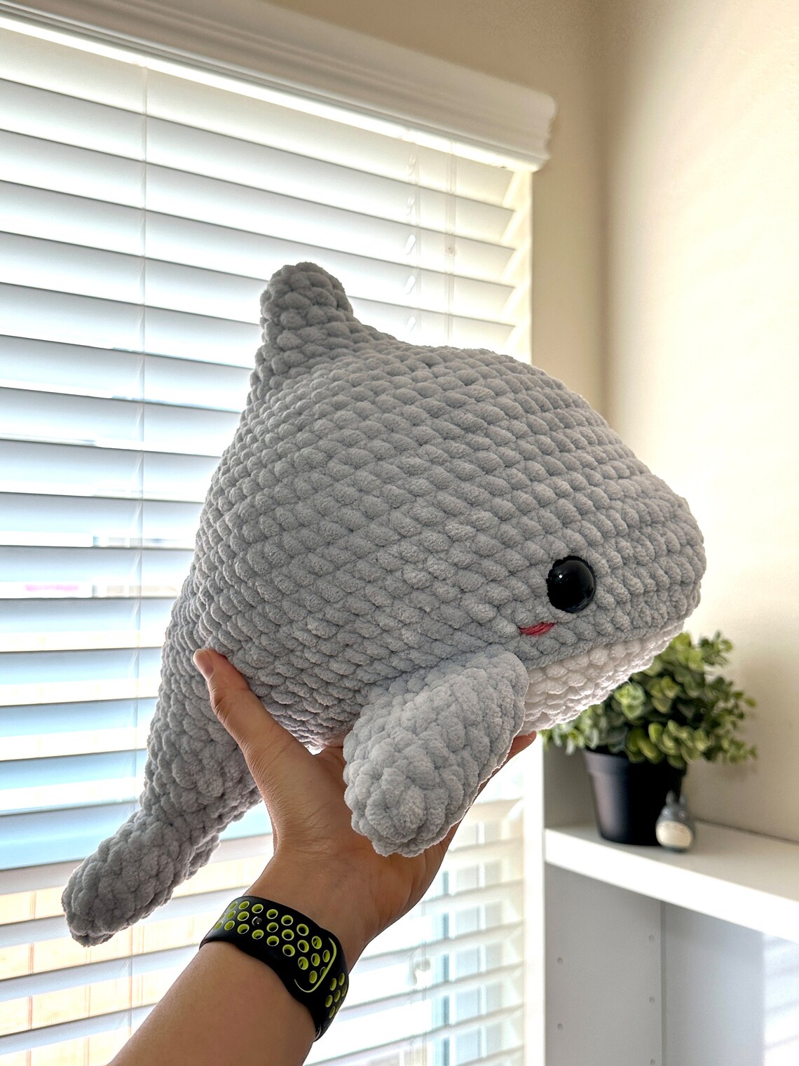 Plushy Dolphin, Crochet Dolphin, Cute Plushy Dolphin, Stuffed Animals ...
