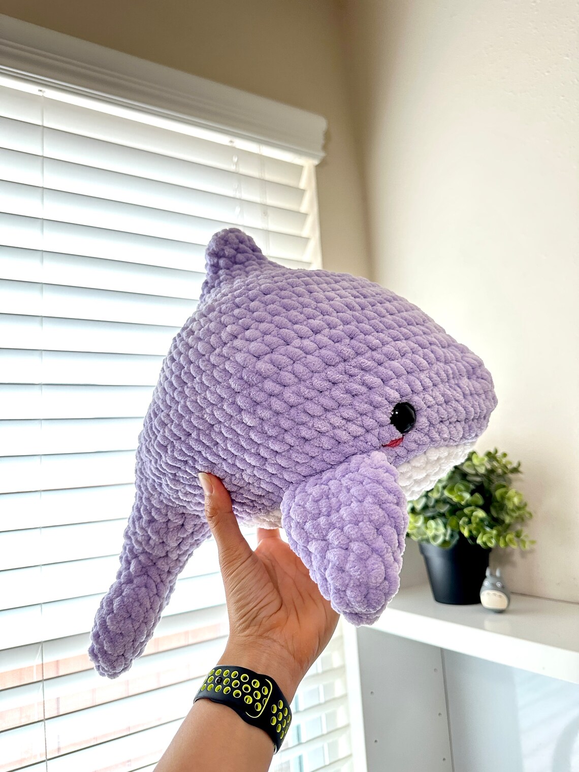 Plushy Dolphin, Crochet Dolphin, Cute Plushy Dolphin, Stuffed Animals ...