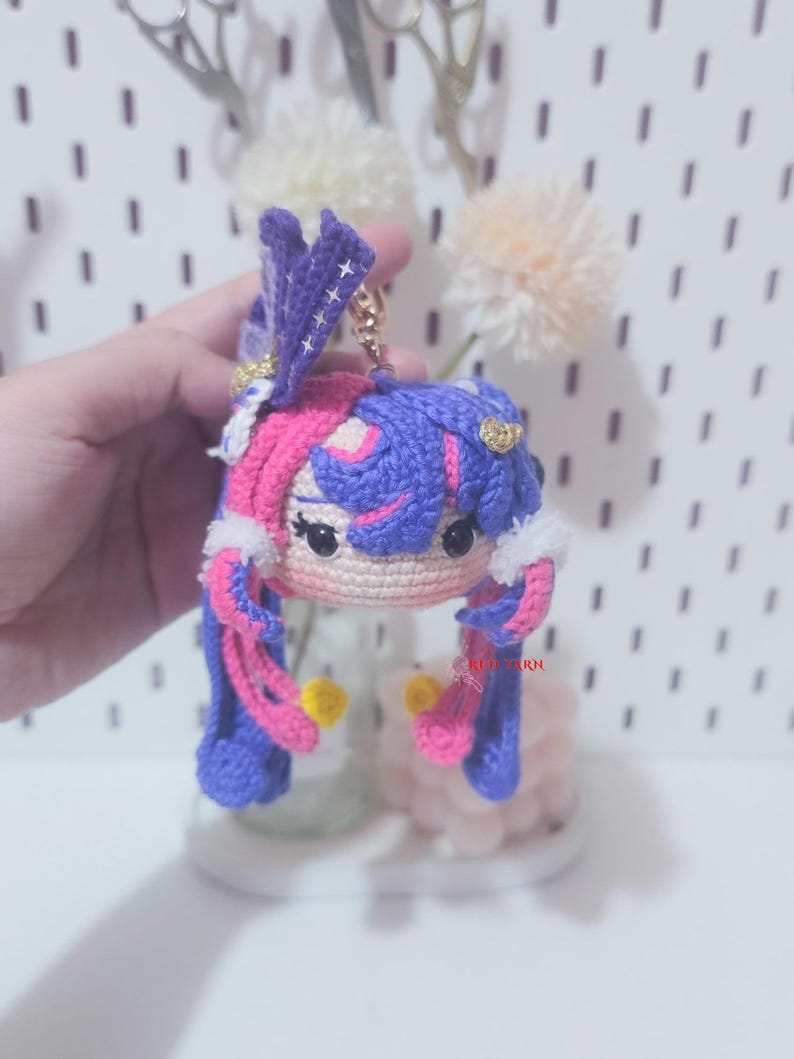 Crochet Keychain Wuthering Waves Inspired Character Jiyan, Roccia ...