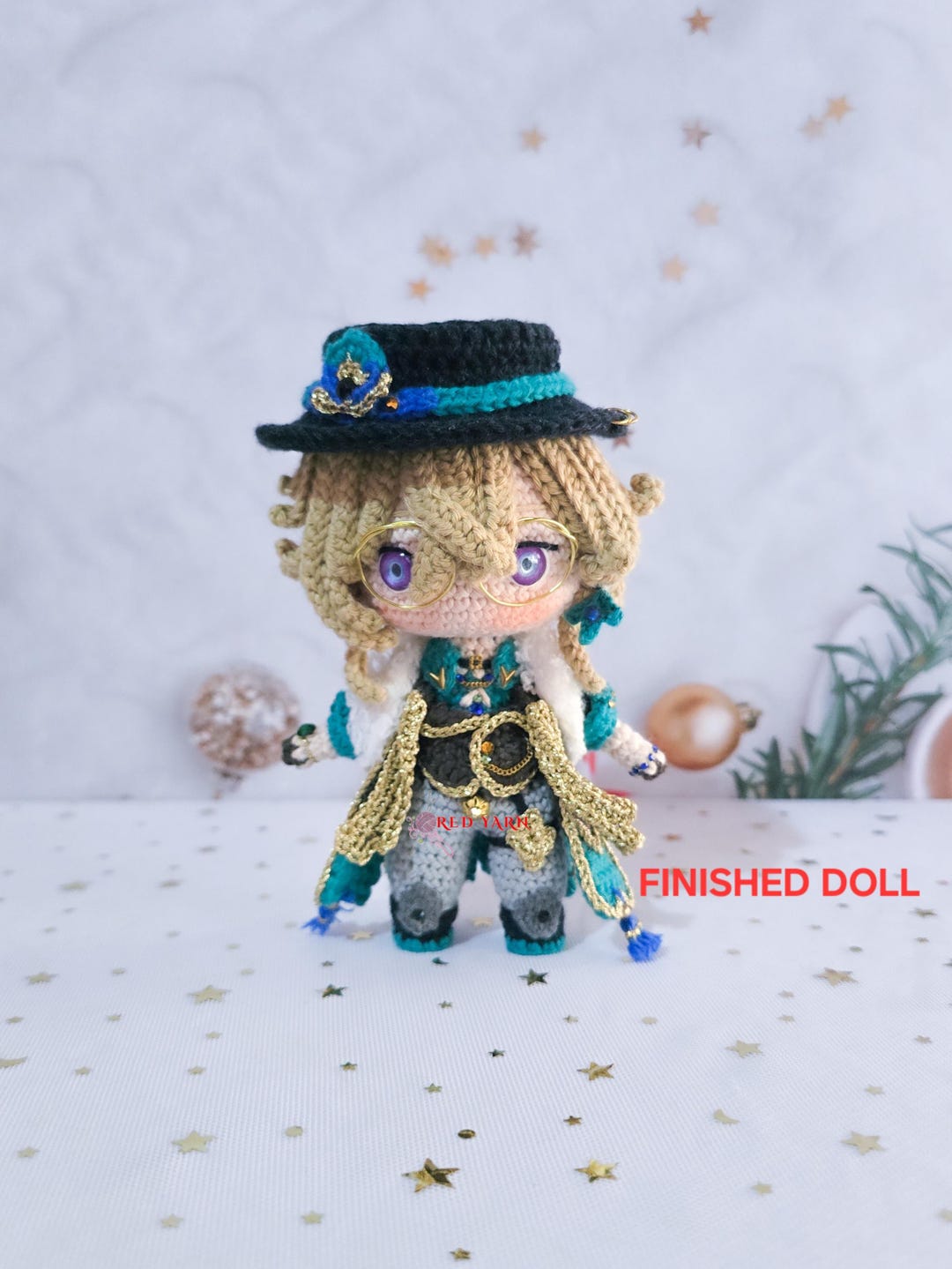 Aventurine Crochet Doll, Honkai Star Rail Fan Art Plush - Etsy
