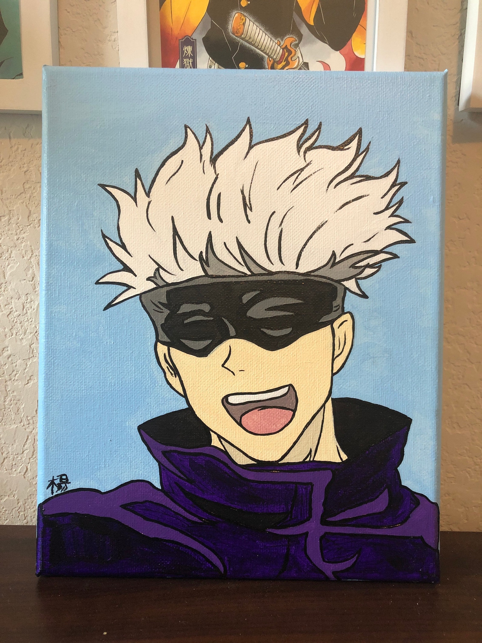 Gojo Canvas Painting | Etsy