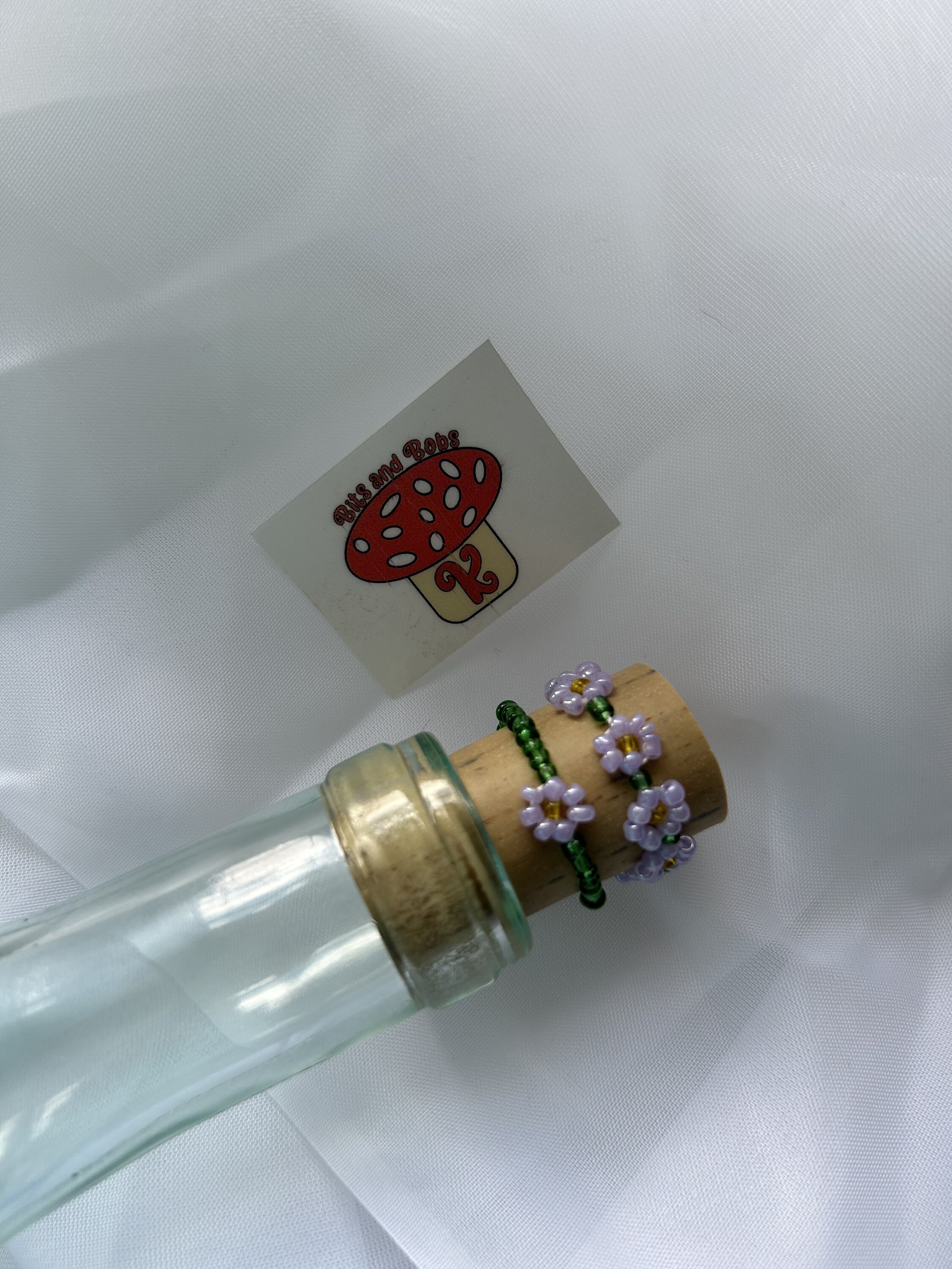Flower Beaded Ring: Daisy Chain Ring - Etsy