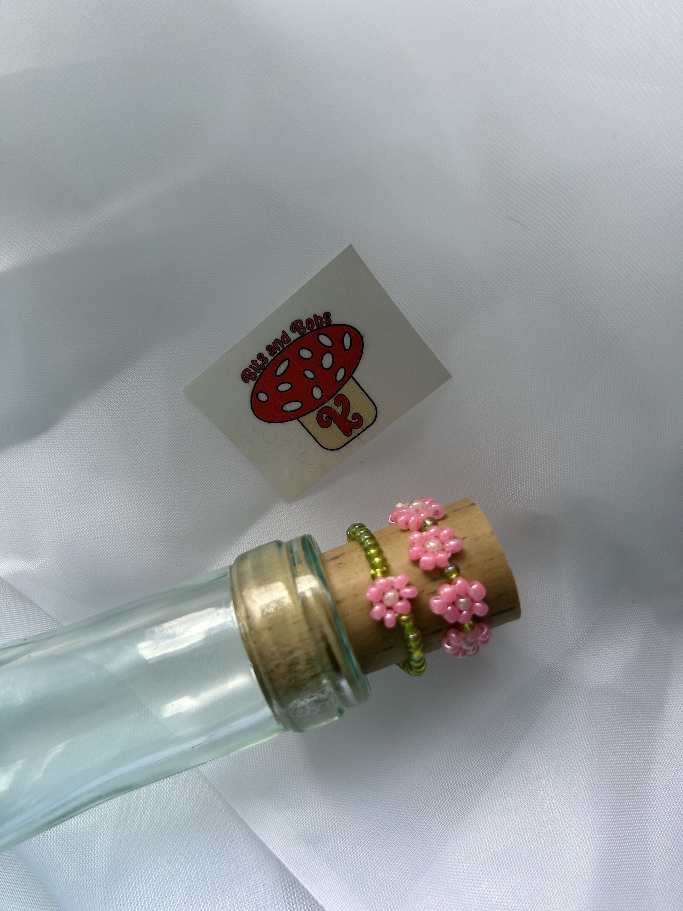 Flower Beaded Ring: Daisy Chain Ring - Etsy