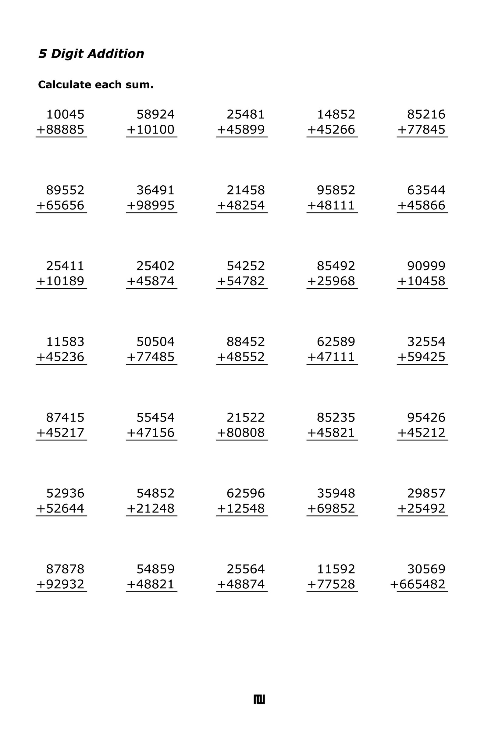 2 Digit Plus 2 Digit Addition. 3 Digit Plus 3 Digit Addition. - Etsy