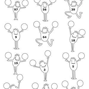 Number Neighbors 0 to 100 Printable Counting Activity for Kids. Number ...