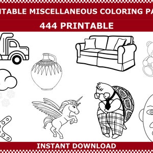 Printable Coloring Pages for Kids. 444 Pages. Assortment of Printables ...