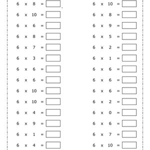 1 Digit by 1 Digit Multiplication Worksheets. Math Drills Digital ...
