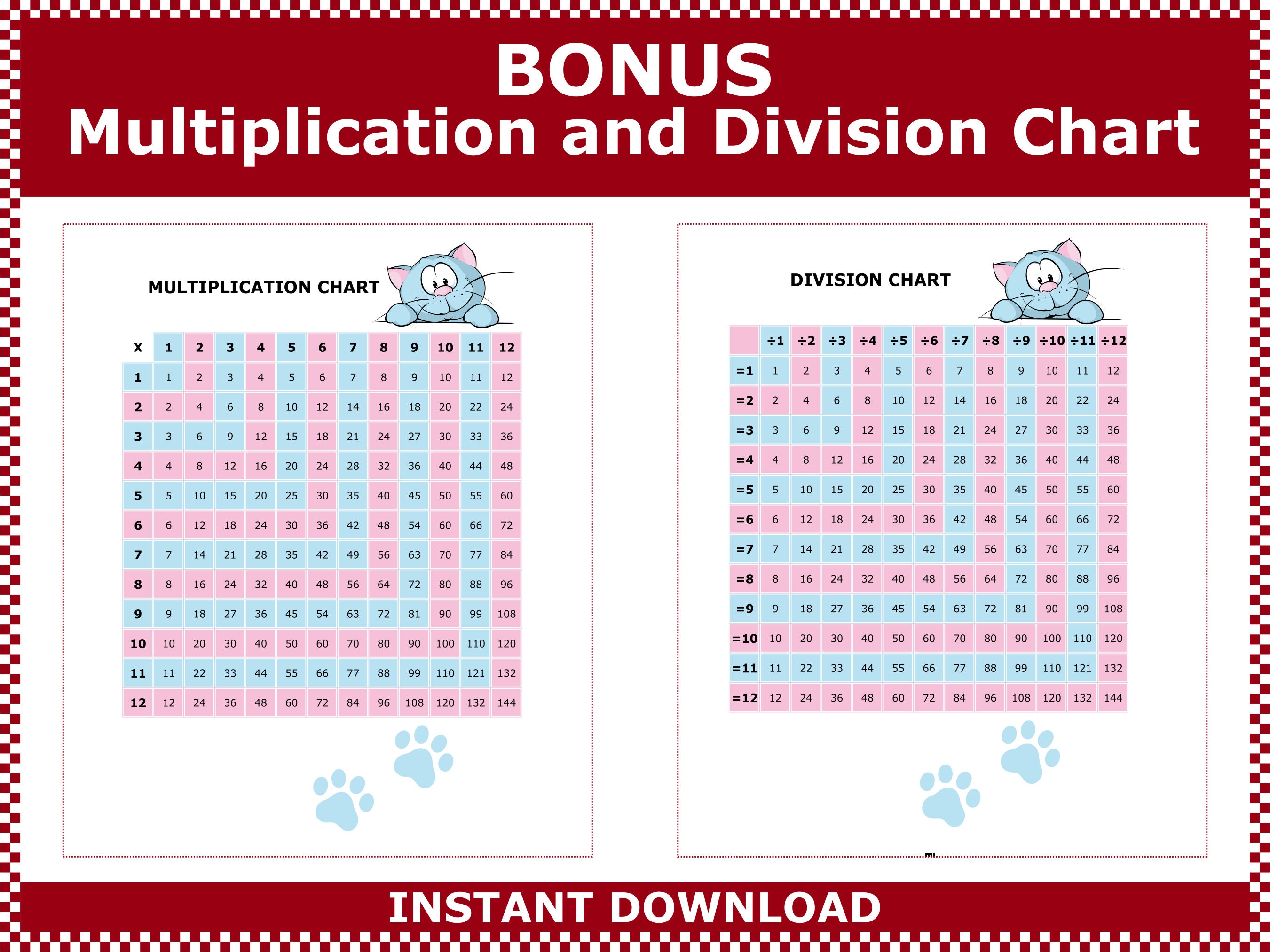 Multiplication and Division Worksheets. Multiplication & Division Facts ...