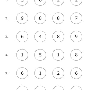 Identify the Biggest Number Worksheets. Color the Circle That Has the ...