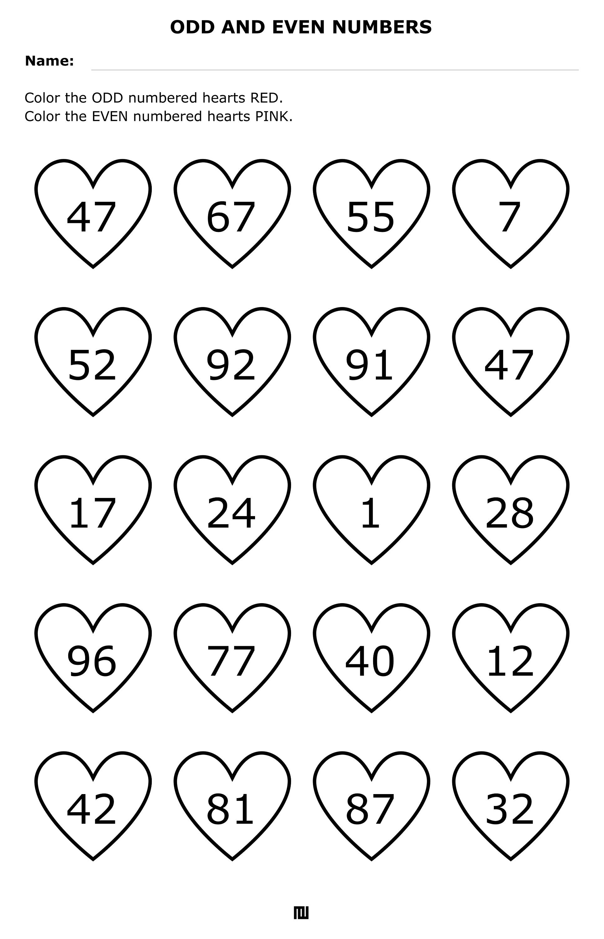 Odd Numbers and Even Numbers. Odd and Even Numbers Worksheets. Learn ...