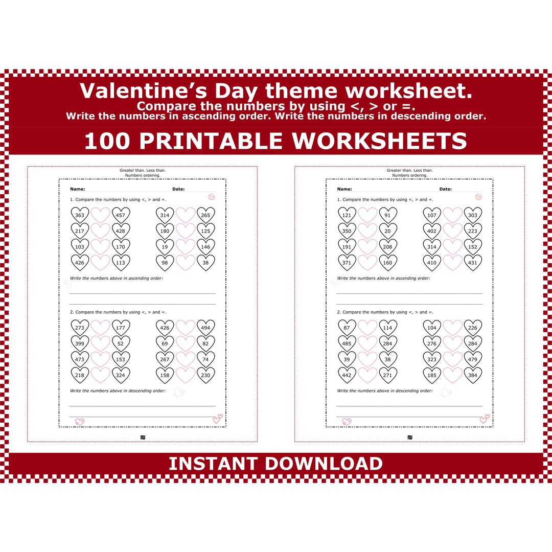 Learn to Compare Numbers and Write Them in Ascending and Descending ...