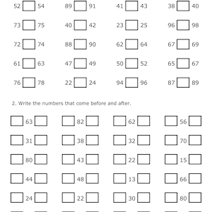 Number Neighbors Worksheets. Missing Numbers Printable Worksheets ...