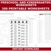 Preschool and Kindergarten Bundle Printable Worksheets. 200 Pages ...