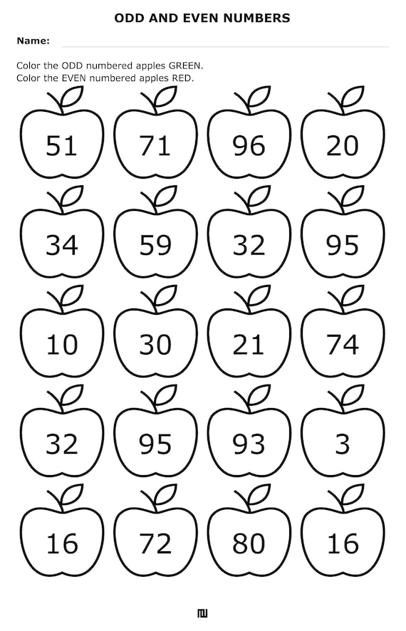 Recognizing Odd And Even Numbers Online | www.simpleplanning.net