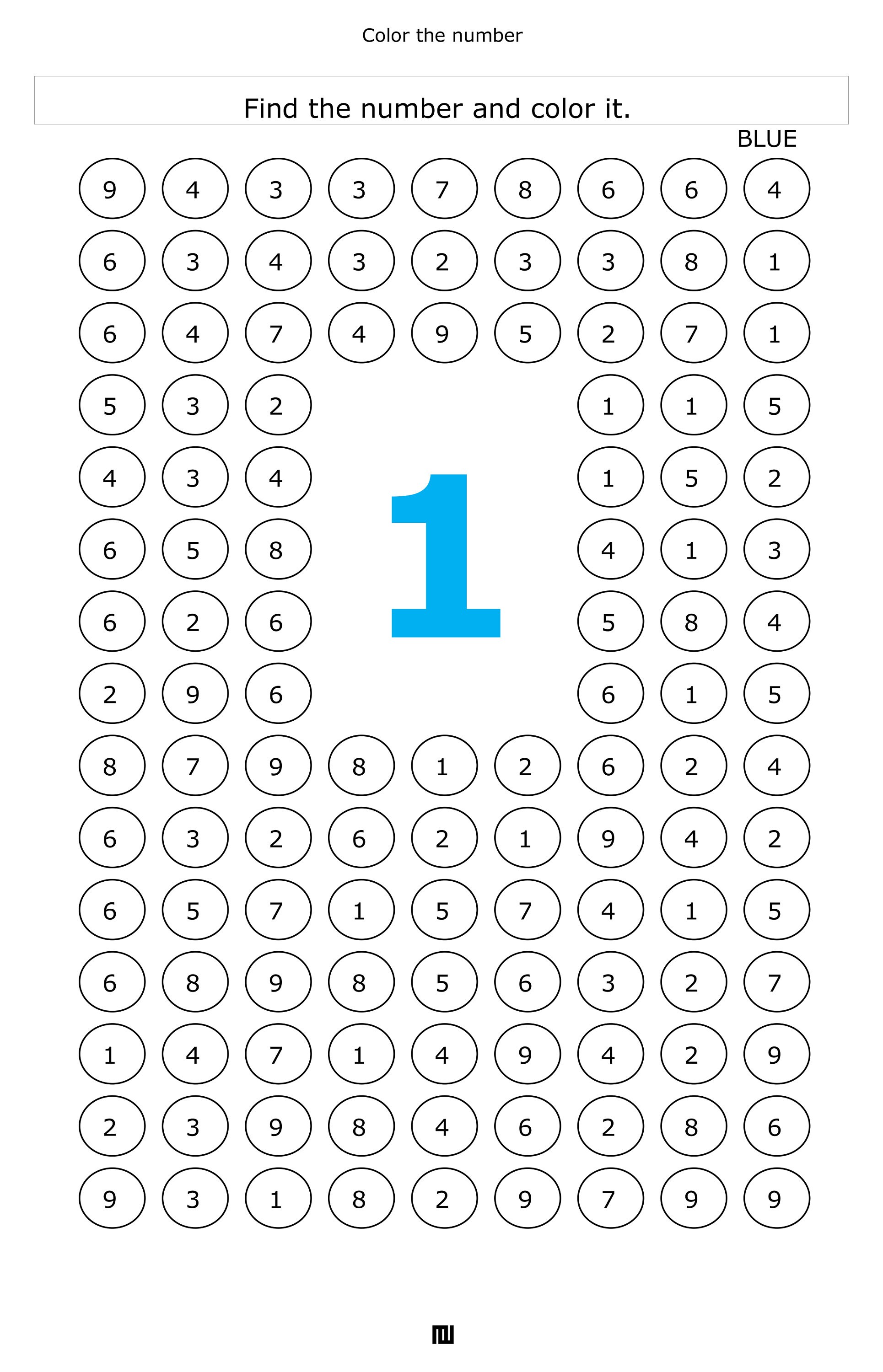 Find the Number and Color It BUNDLE Pack easy, Medium, Hard Difficulty ...