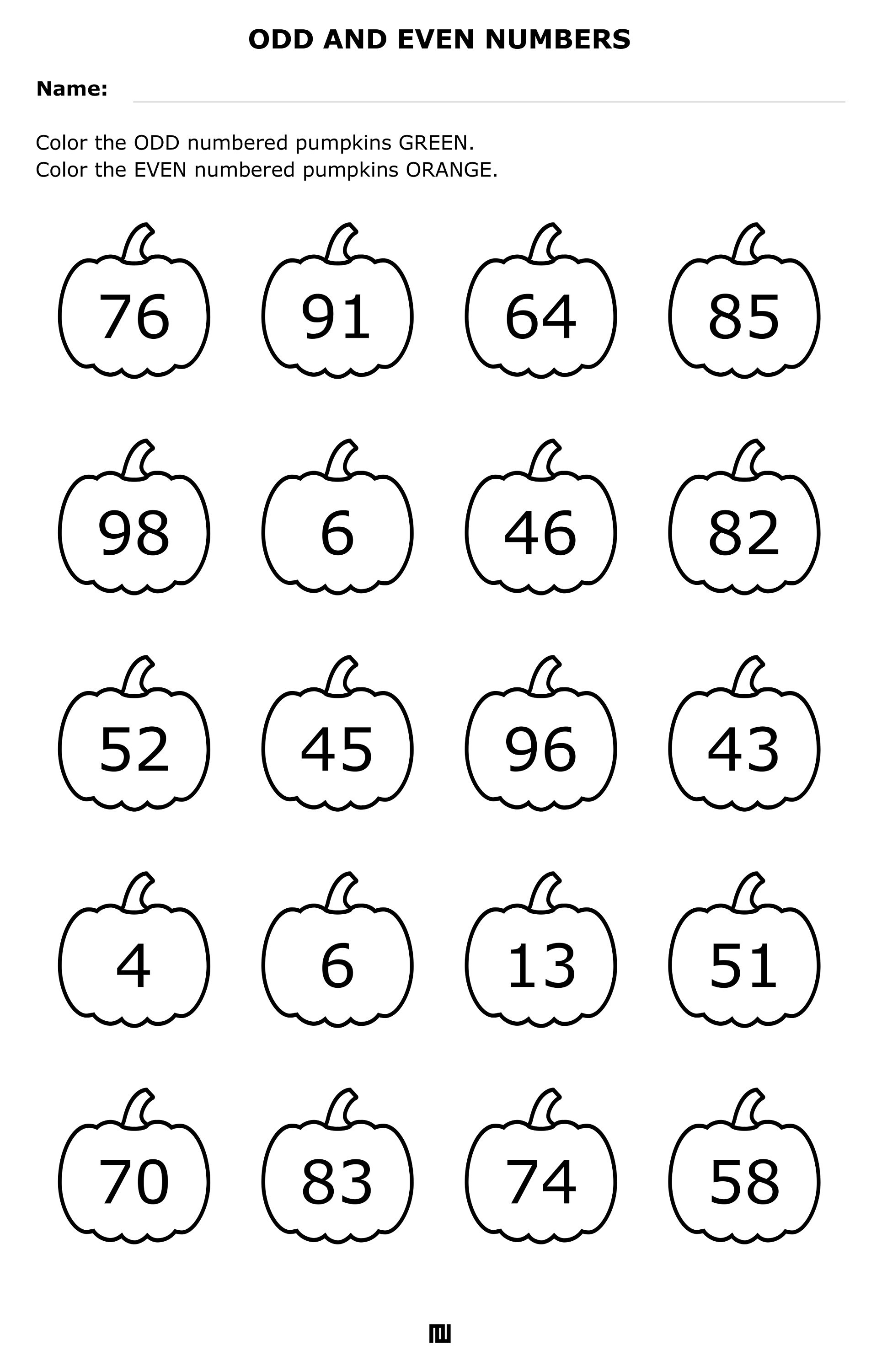 Odd and Even Numbers Math Digital Worksheets Bundle Pack. Activity of ...