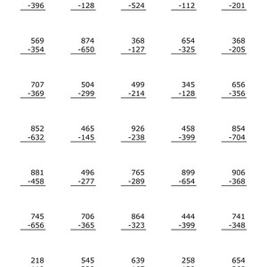 Math Worksheets Printable With Addition and Subtraction. Educational ...