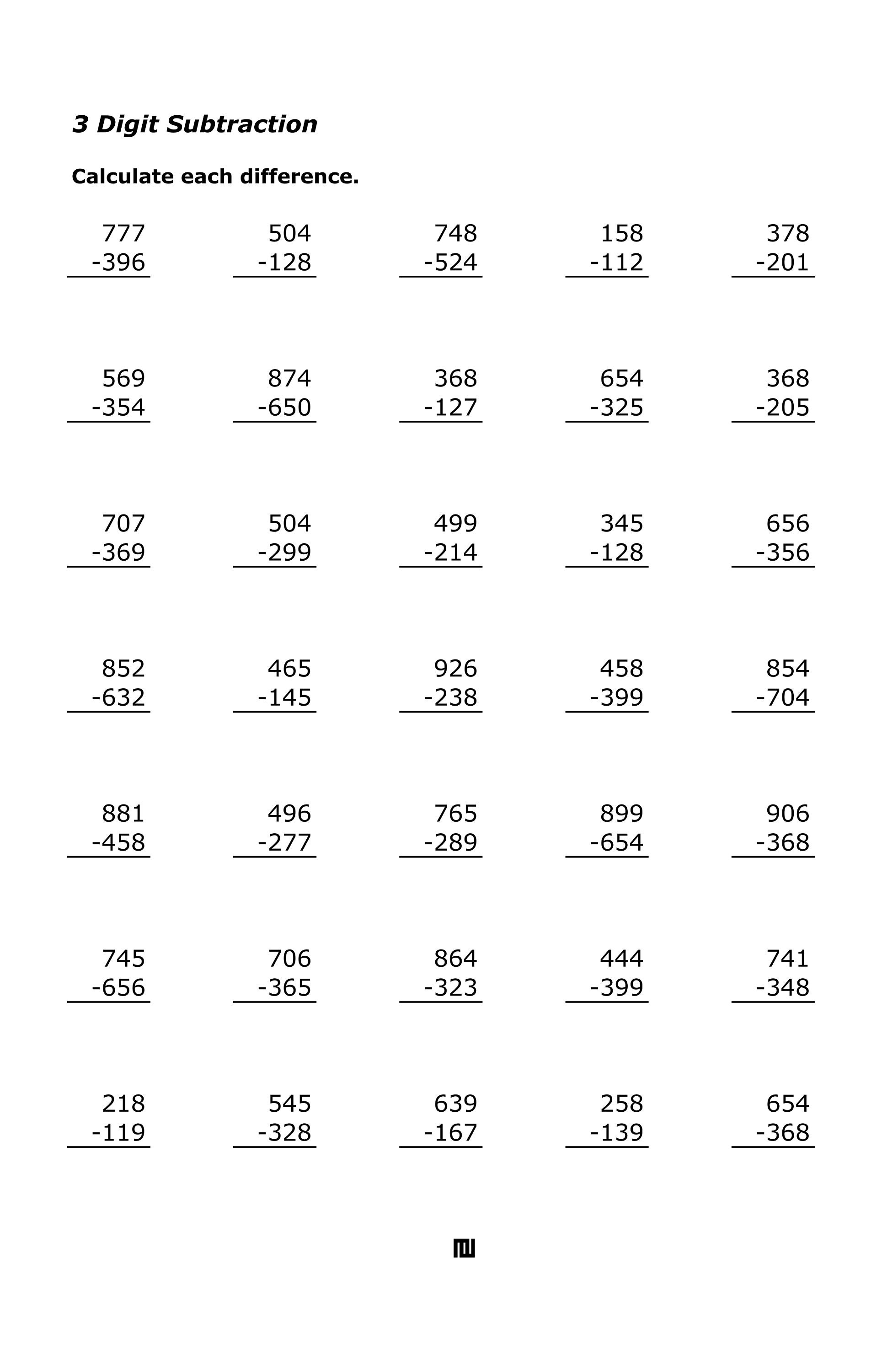 Math Worksheets Printable With Addition and Subtraction. Educational ...