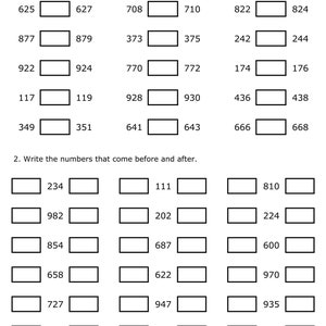 Number Neighbors Worksheets. Missing Numbers Printable Worksheets ...