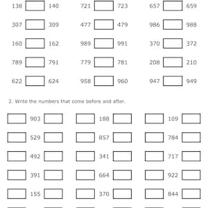 Number Neighbors Worksheets. Missing Numbers Printable Worksheets ...