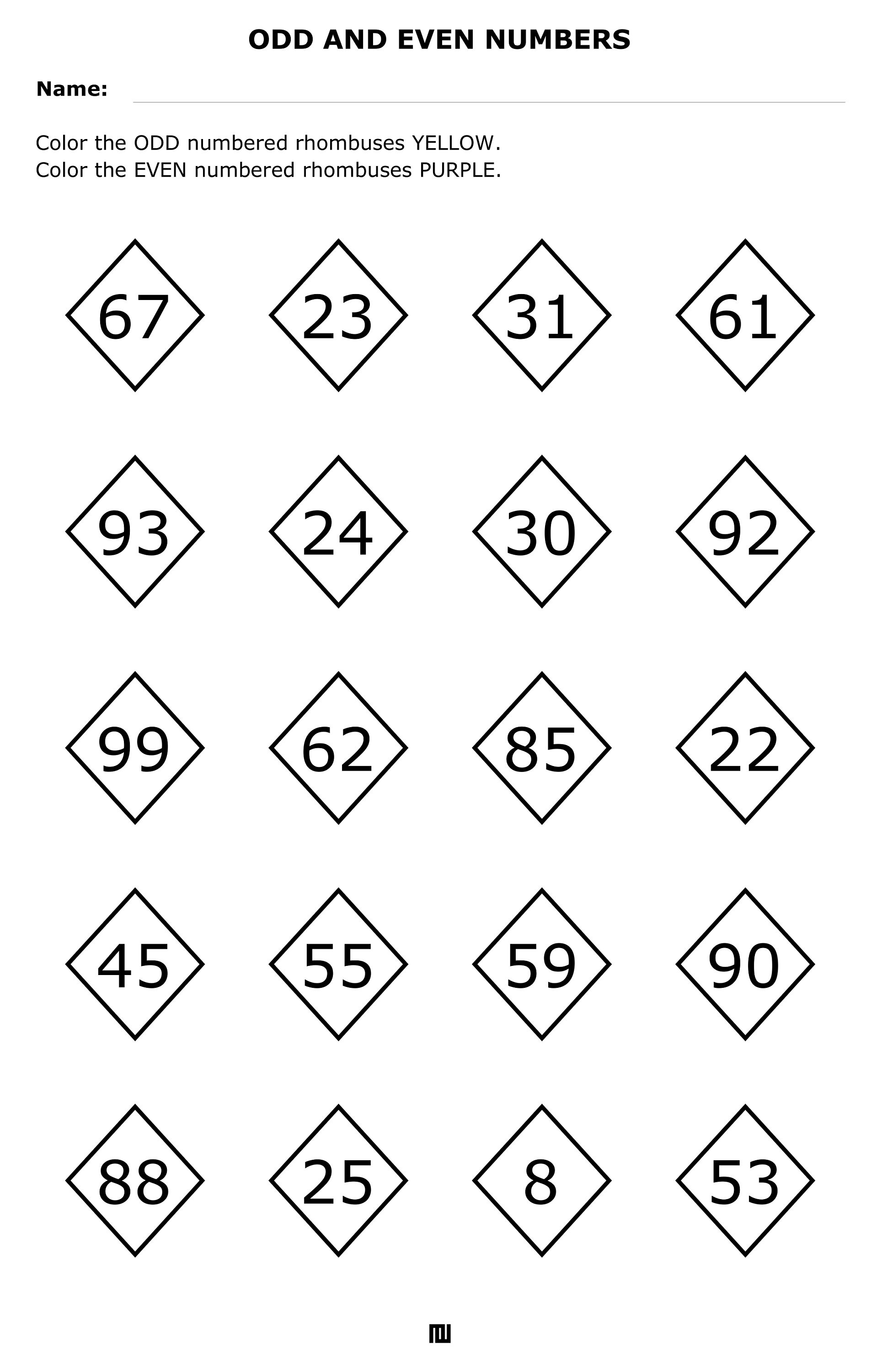 Odd and Even Numbers Math Digital Worksheets Bundle Pack. Activity of ...
