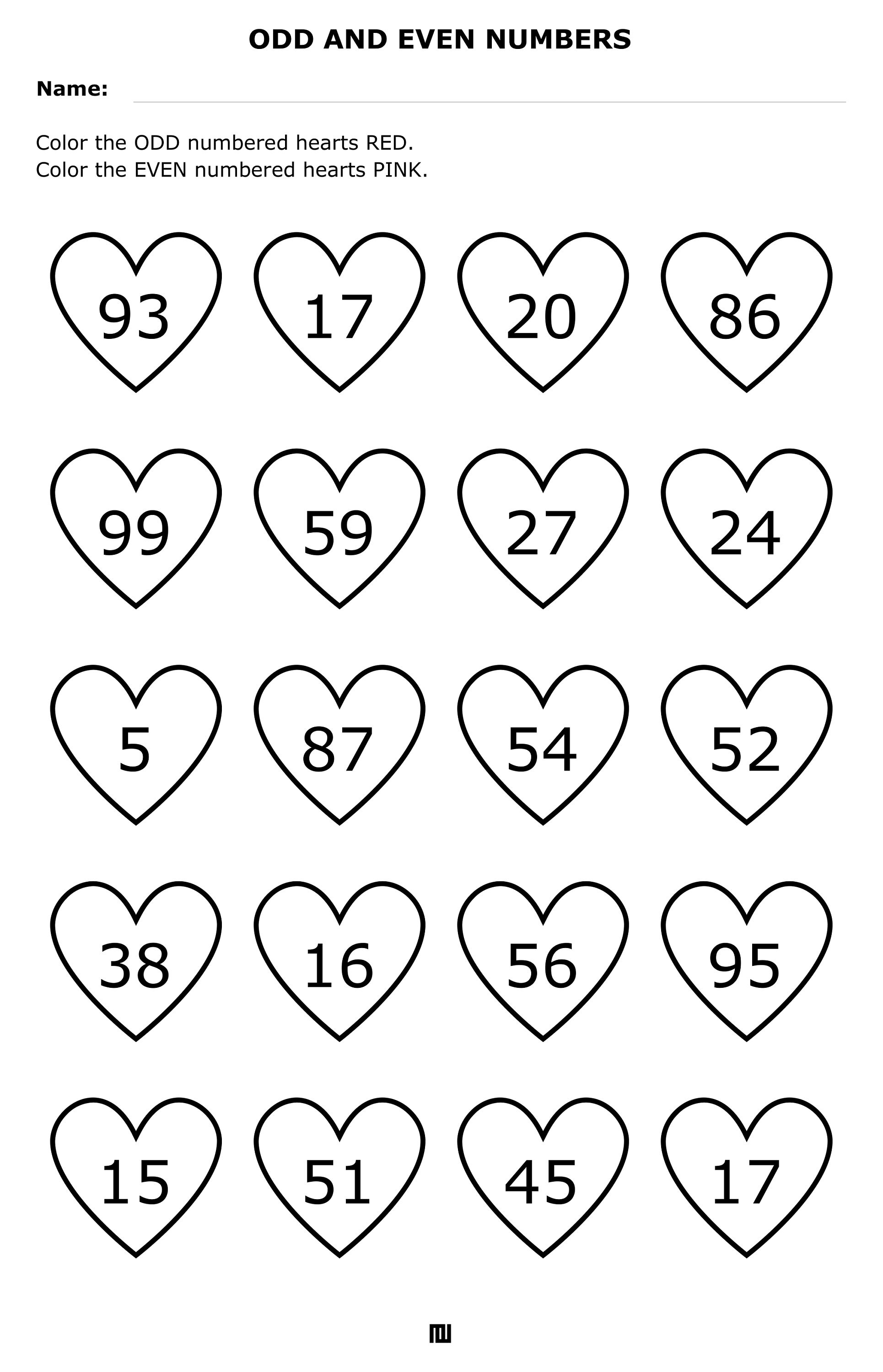 Odd and Even Numbers Math Digital Worksheets Bundle Pack. Activity of ...