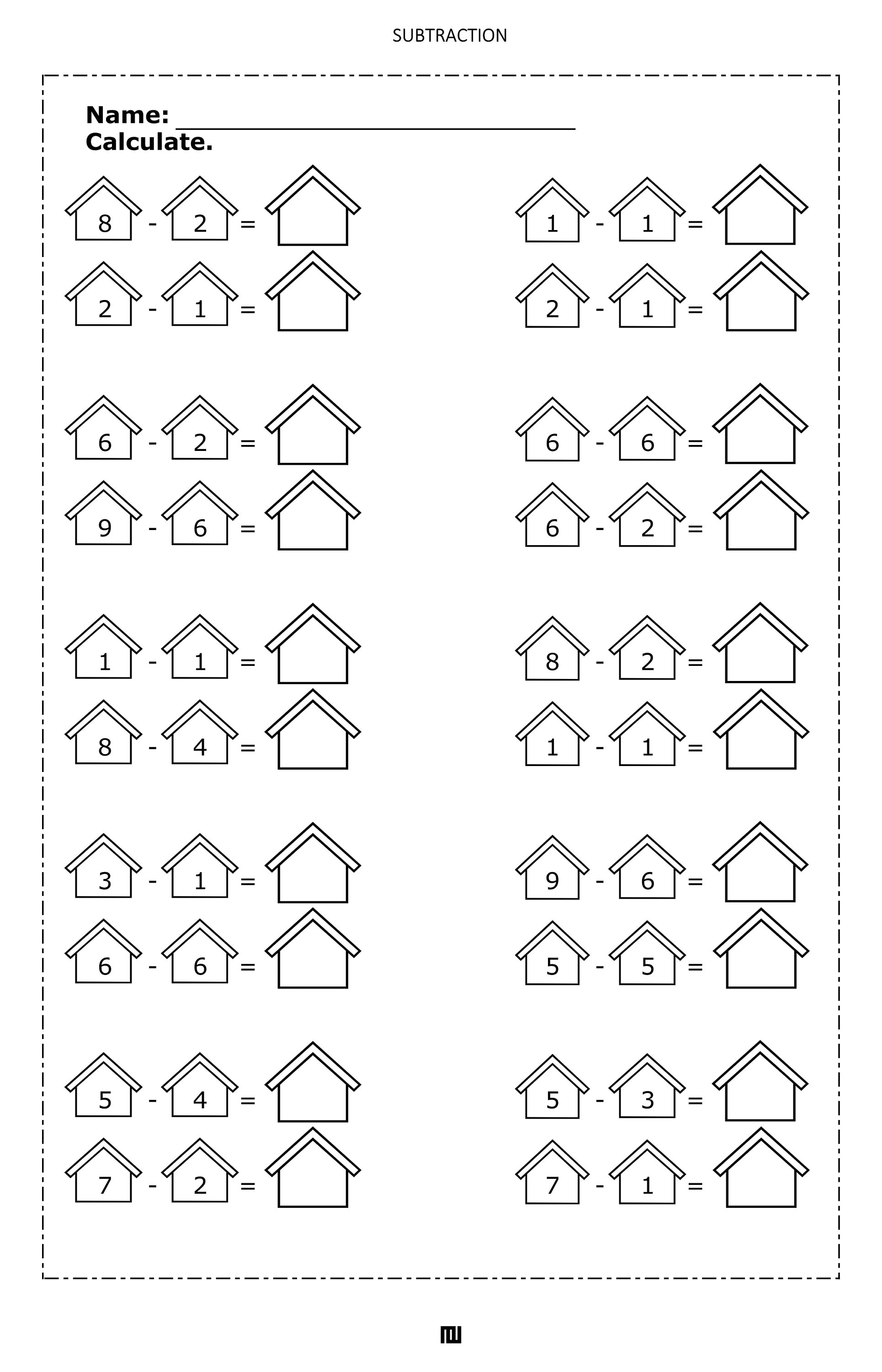 Addition and Subtraction Worksheets. 1 Digit Addition. Adding and ...