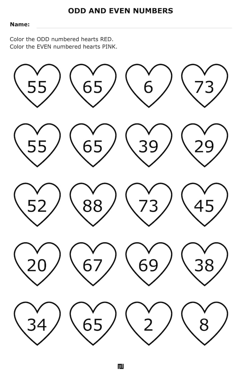 Odd Numbers and Even Numbers. Odd and Even Numbers Worksheets. Learn ...