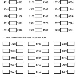 Number Neighbors Worksheets. Missing Numbers Printable Worksheets ...