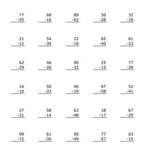 Math Worksheets Printable With Addition and Subtraction. Educational ...