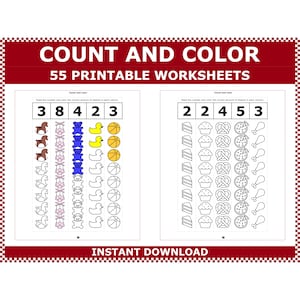 Count and Color Worksheets. Counting Groups 1 - 8. Counting and ...