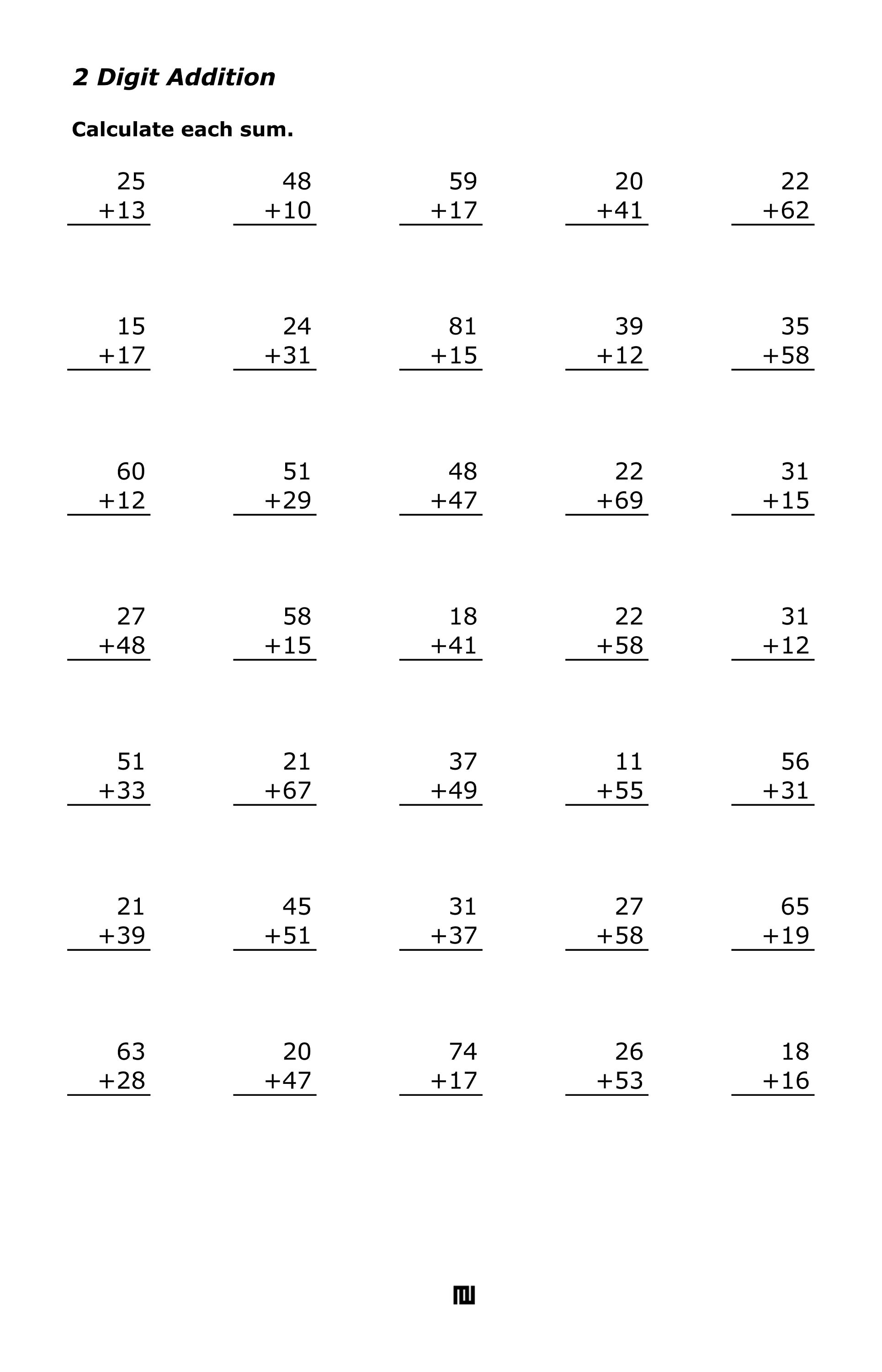 Math Worksheets Printable With Addition and Subtraction. Educational ...