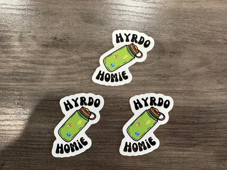 Hydro Homie Water Bottle Sticker - Etsy