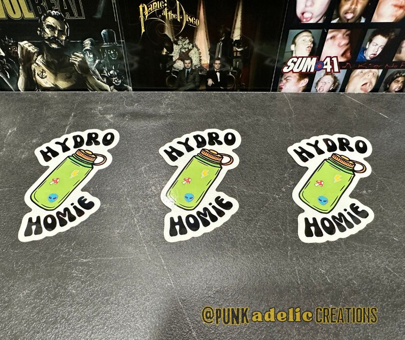 Hydro Homie Water Bottle Sticker Watertok Water Bottle - Etsy