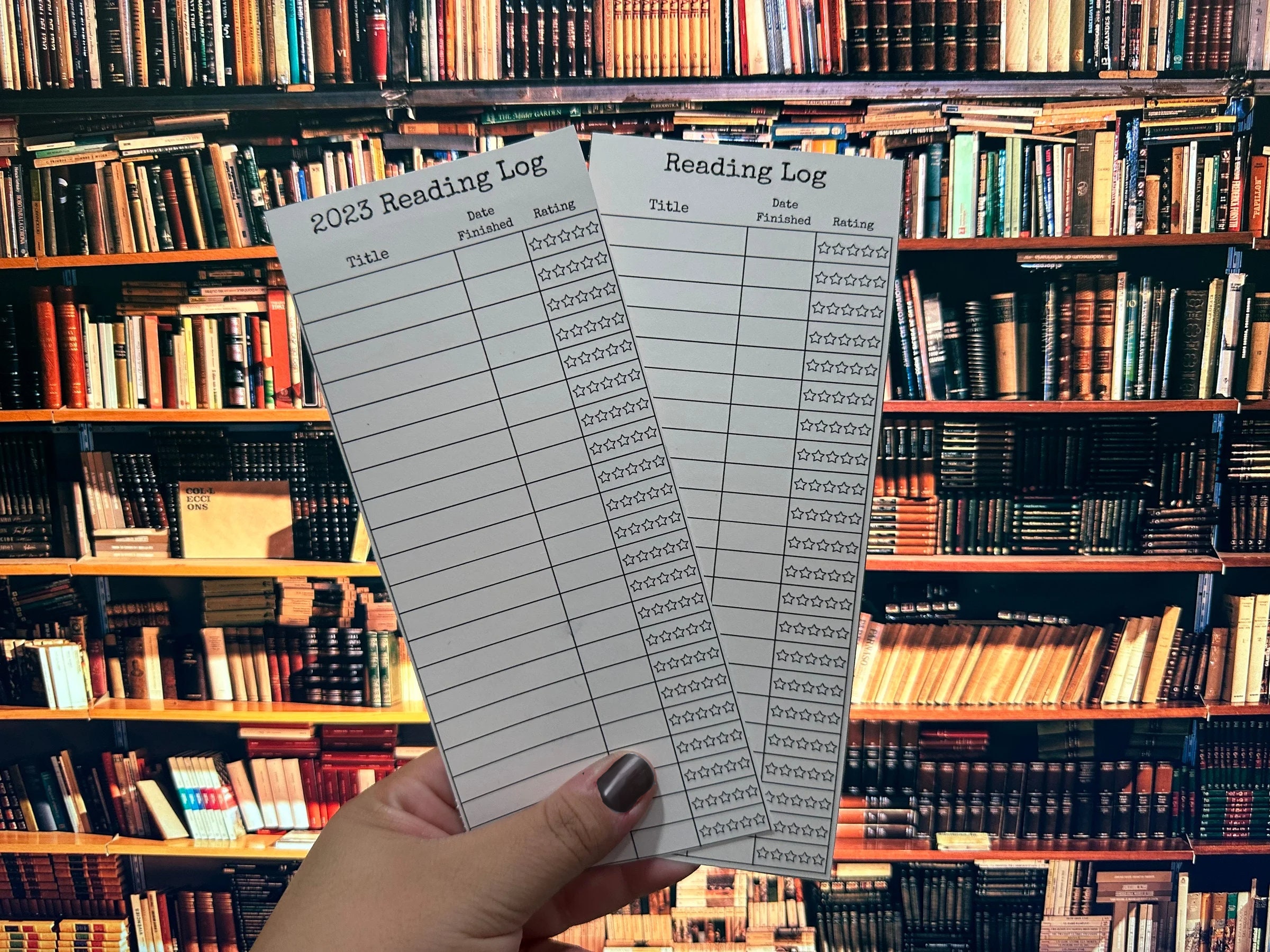 Reading Log Bookmark – Custom Personalization, Reading Log, Reading ...