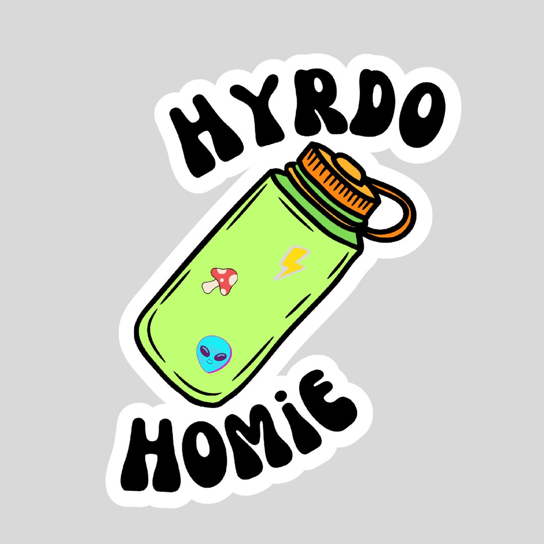 Hydro Homie Water Bottle Sticker - Etsy