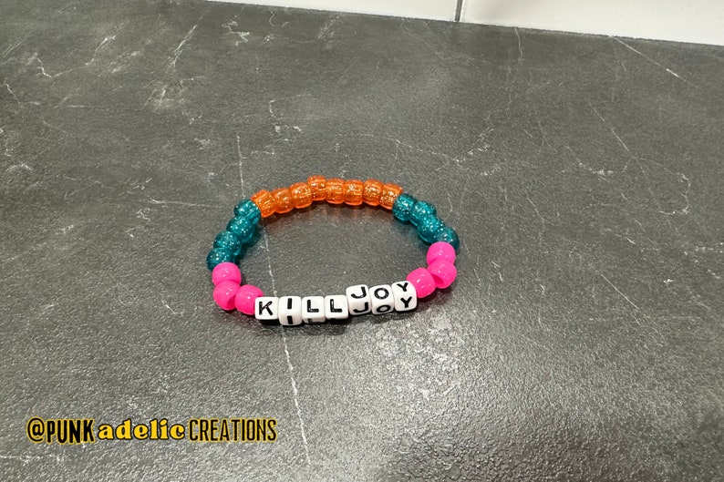 MCR Danger Days Pony Bead Bracelet, Emo Friendship Accessories - Etsy