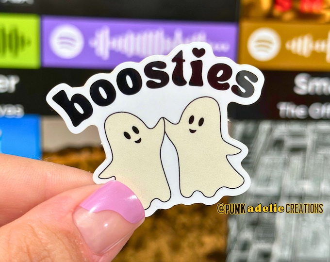 Boosties Sticker, Gift for Bffs, Best Friends, Besties, Ghosts ...